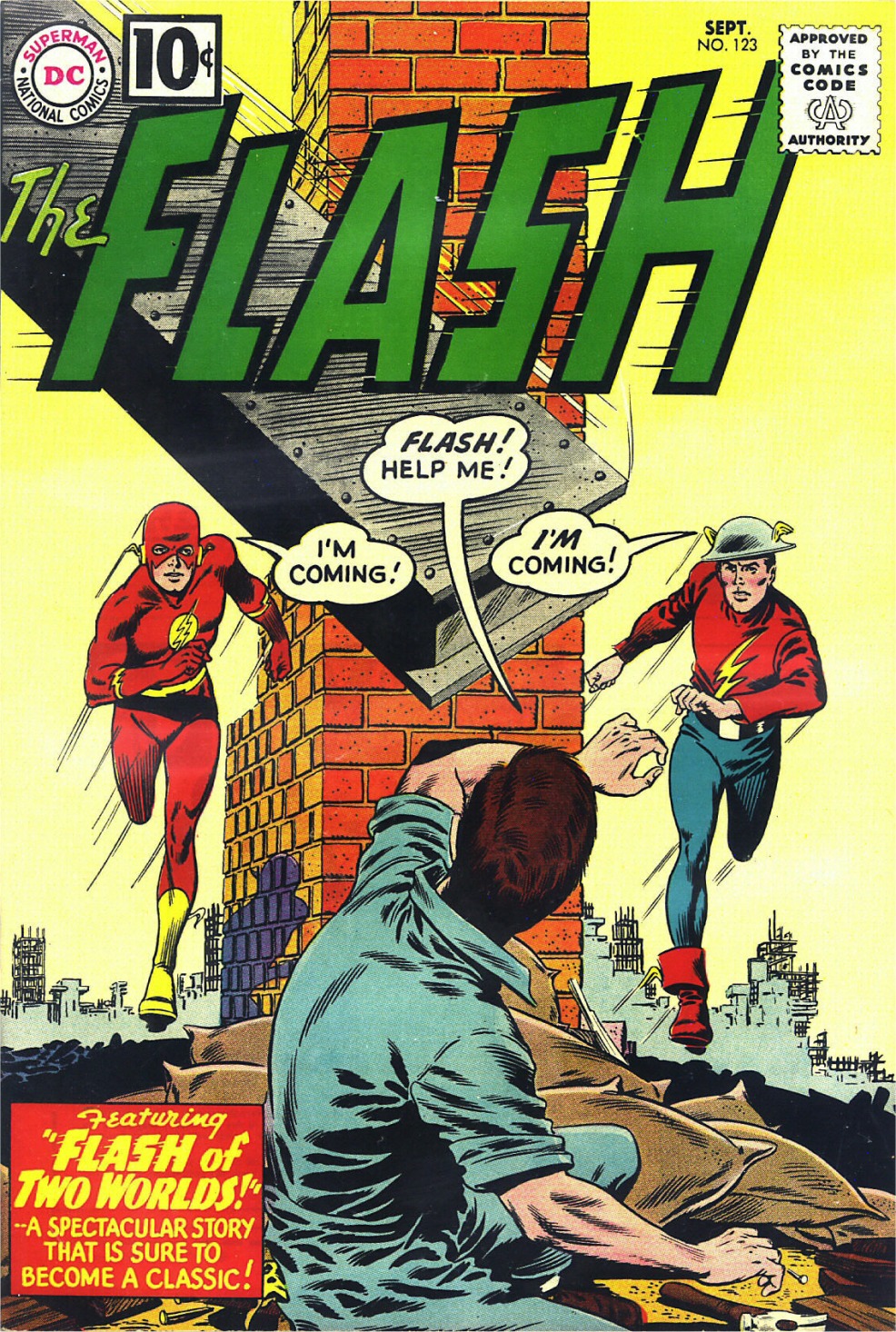 The Flash #123 - "Flash of Two Worlds", taking the "Many Worlds" theory ...